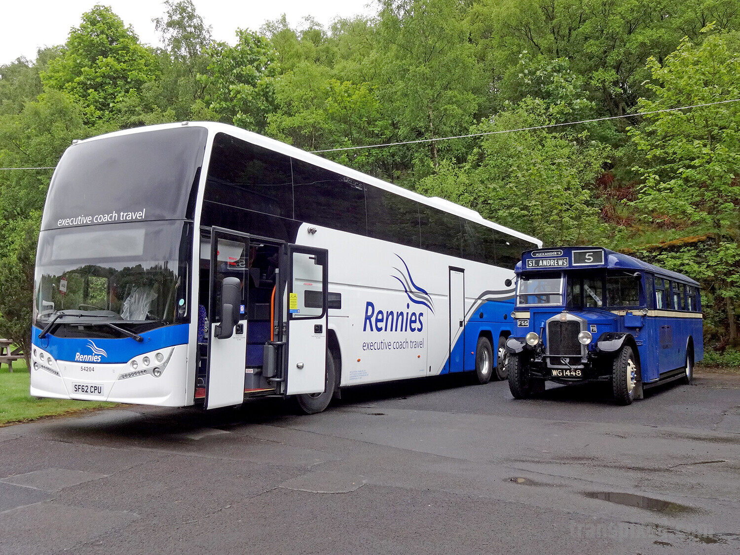 SVBM Lathalmond Running Day 2019 - 1952 Leyland Royal Tiger PSU1/15 ...